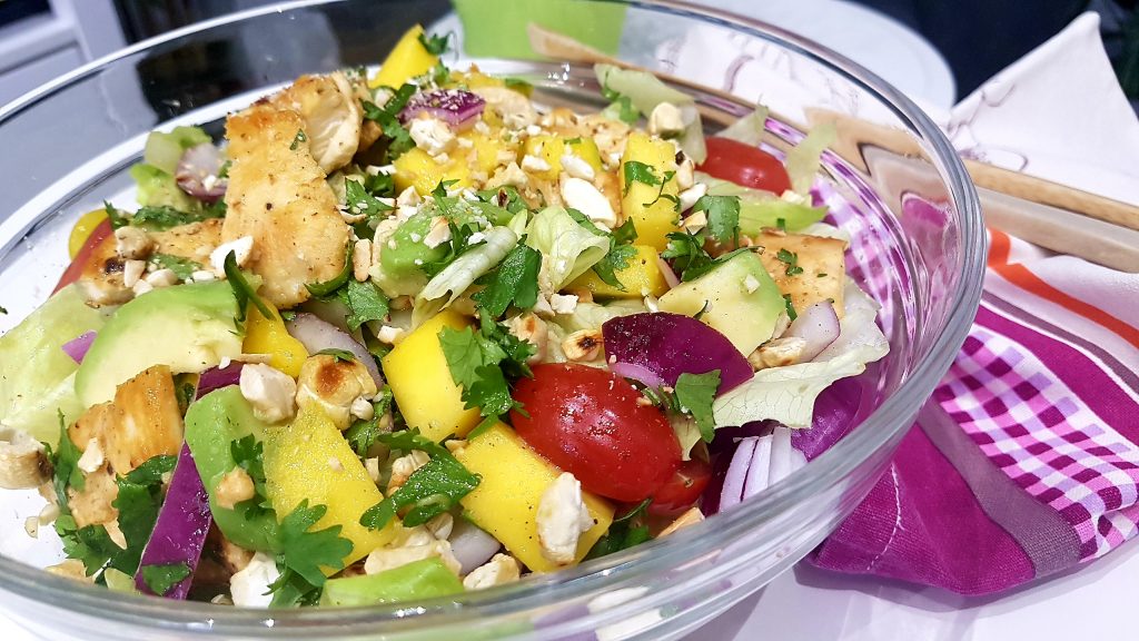 Ensalada de mango y pollo - OK-Recetas