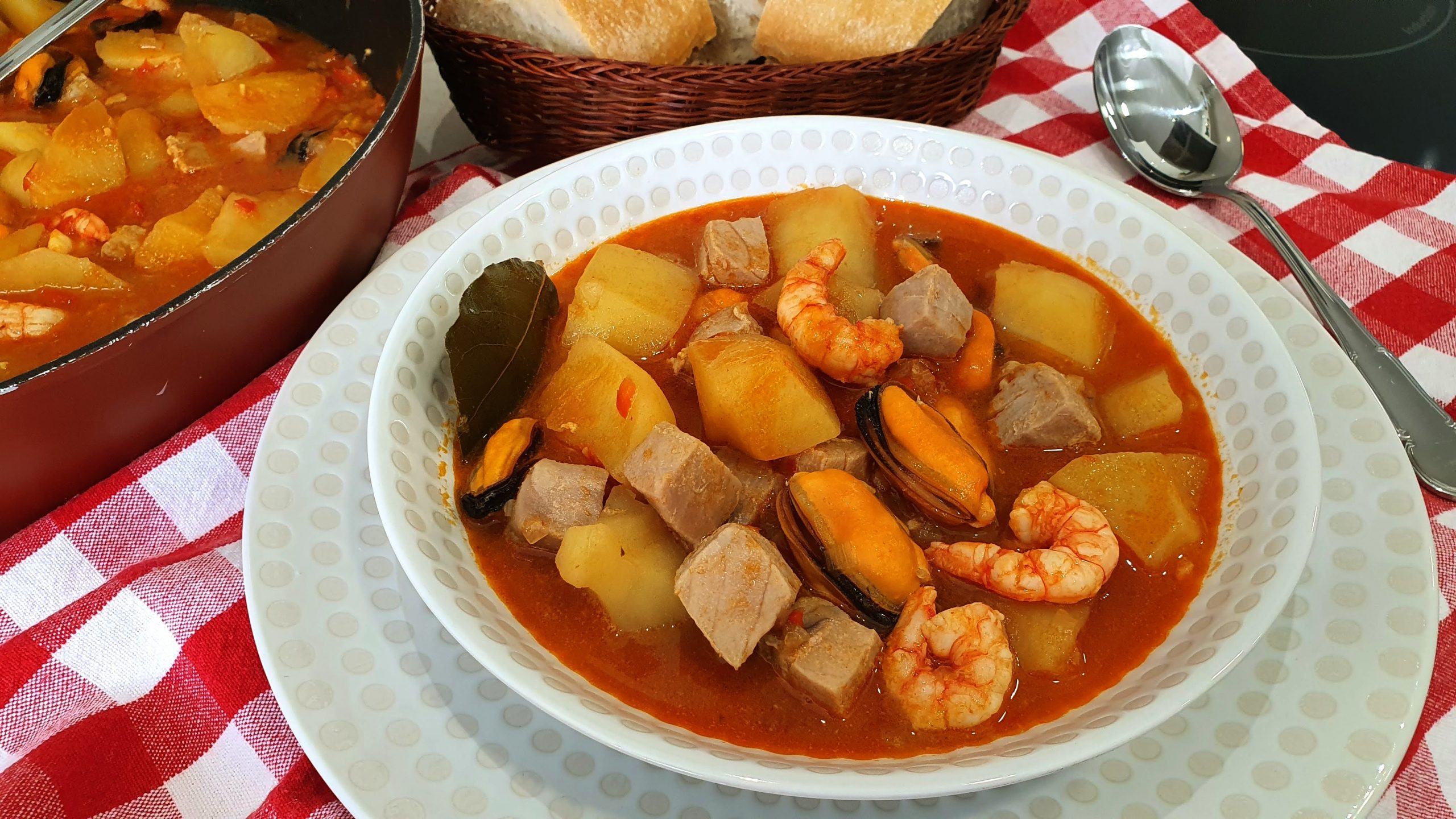 Patatas guisadas a la marinera - OK-Recetas