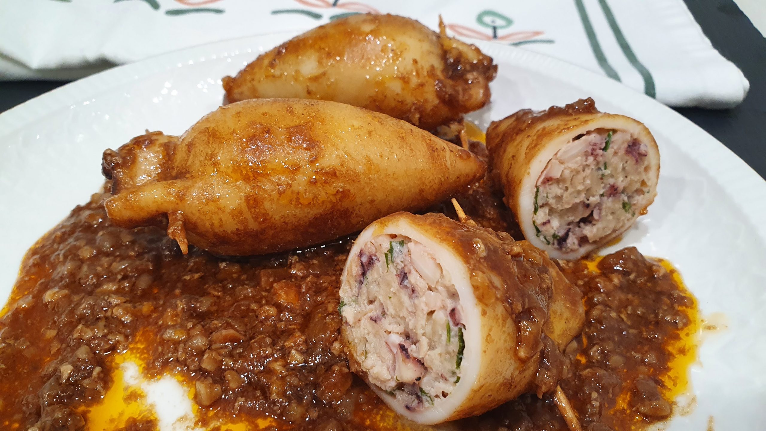 Calamares rellenos. Receta de JOAN ROCA - OK-Recetas